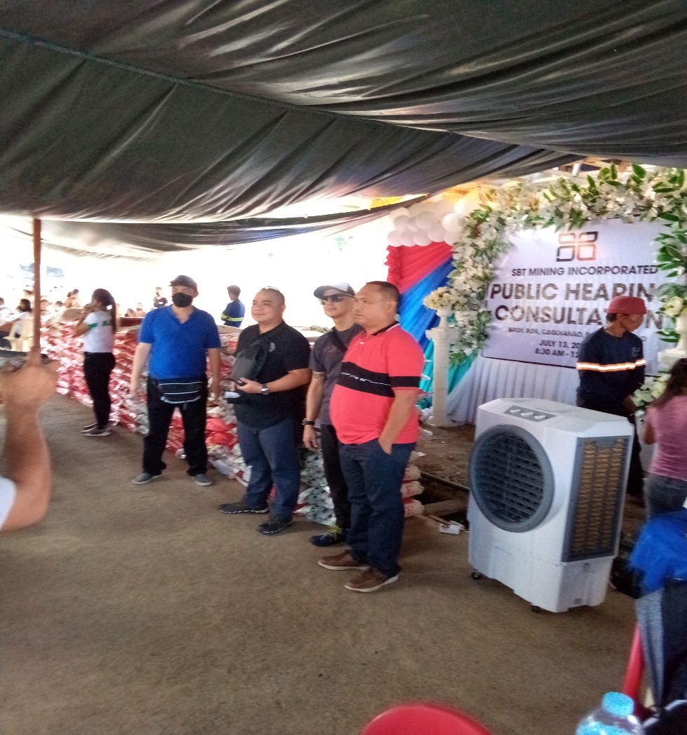 Public Consulation in Brgy. Boa – SBT Mining